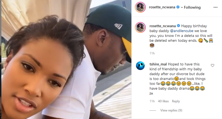 Rosette Ncwana Sends Her Baby Daddy Andile Ncube A Sweet Birthday ...